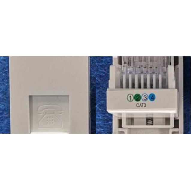 Siemens RJ11 Telephone outlet set w/ Plate | Shopee Philippines