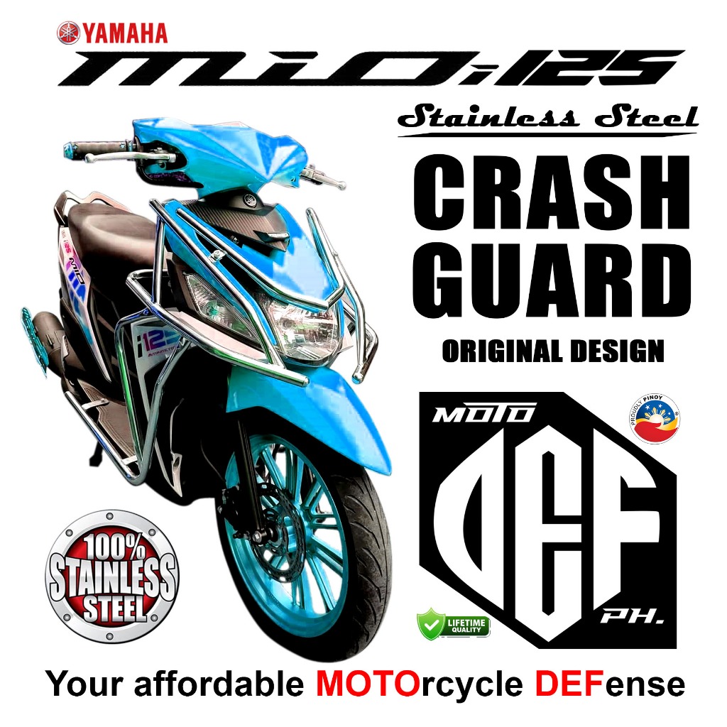 Yamaha Mio i 125 Mio i 125s M3 Full Armor Crash Guard Pure Stainless ...