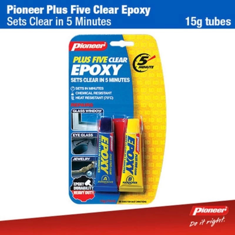 PIONEER Plus Five Clear Epoxy Tube Strip 6g | 15g [SOLD PER PIECE ...