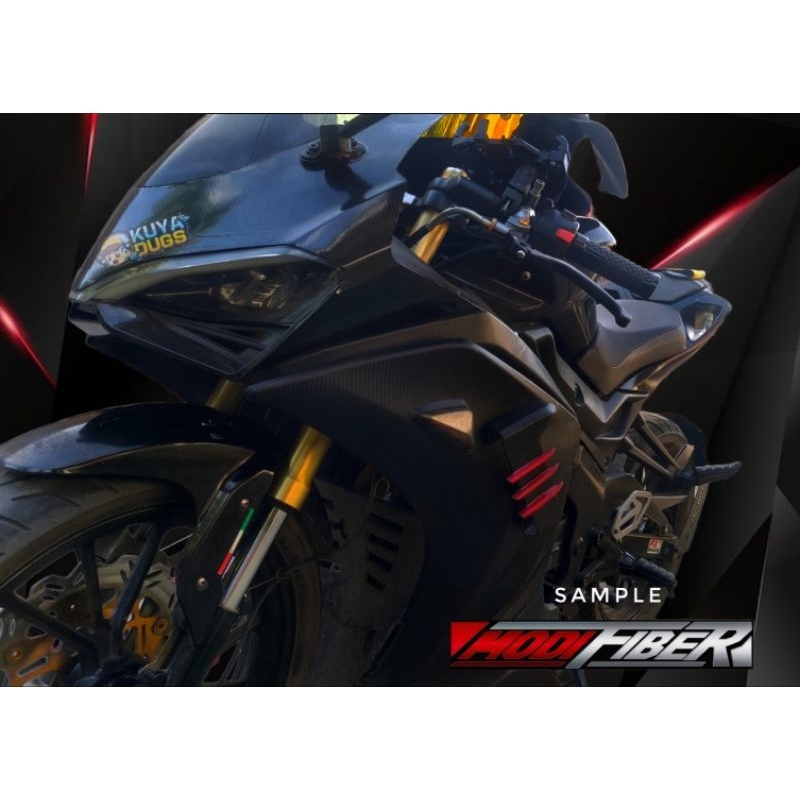 Motorcycle Wind Wing Flow Side Fairing Spoiler (Winglets) Left / Right ...