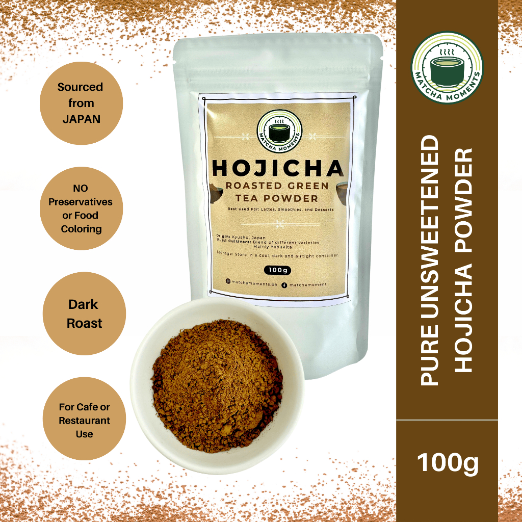 Pure Unsweetened HOJICHA powder for Cafe (BULK USE) from Japan 100g ...