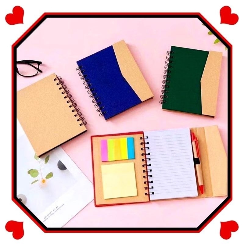 Sunshine Magnetic Notebook With Ball Pen Sticky Notes | Shopee Philippines