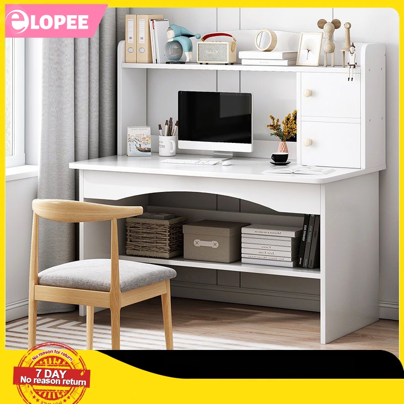 Study Table With Drawer Computer Table Desktop Home Desk Bookcase ...