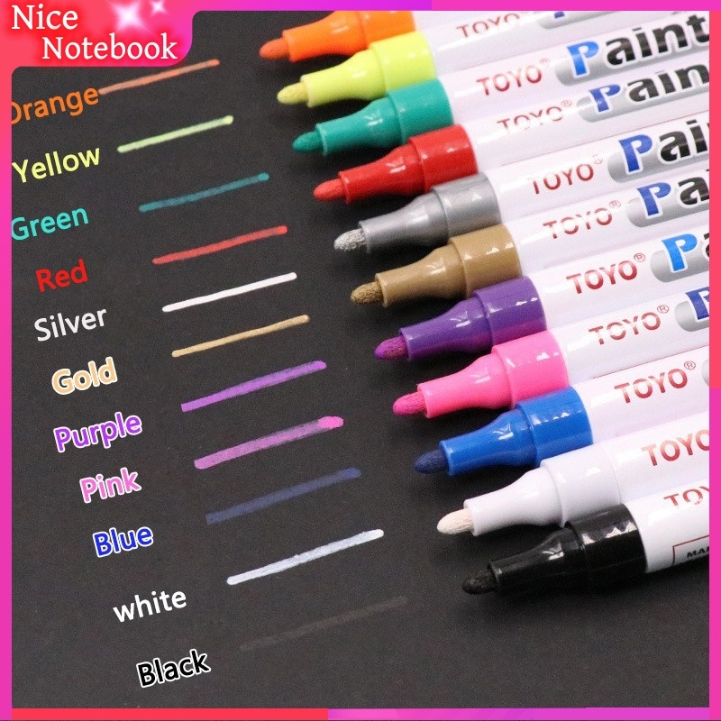 Waterproof Rubber Permanent Paint Marker Pen Car Tire Rubber Touch-up ...