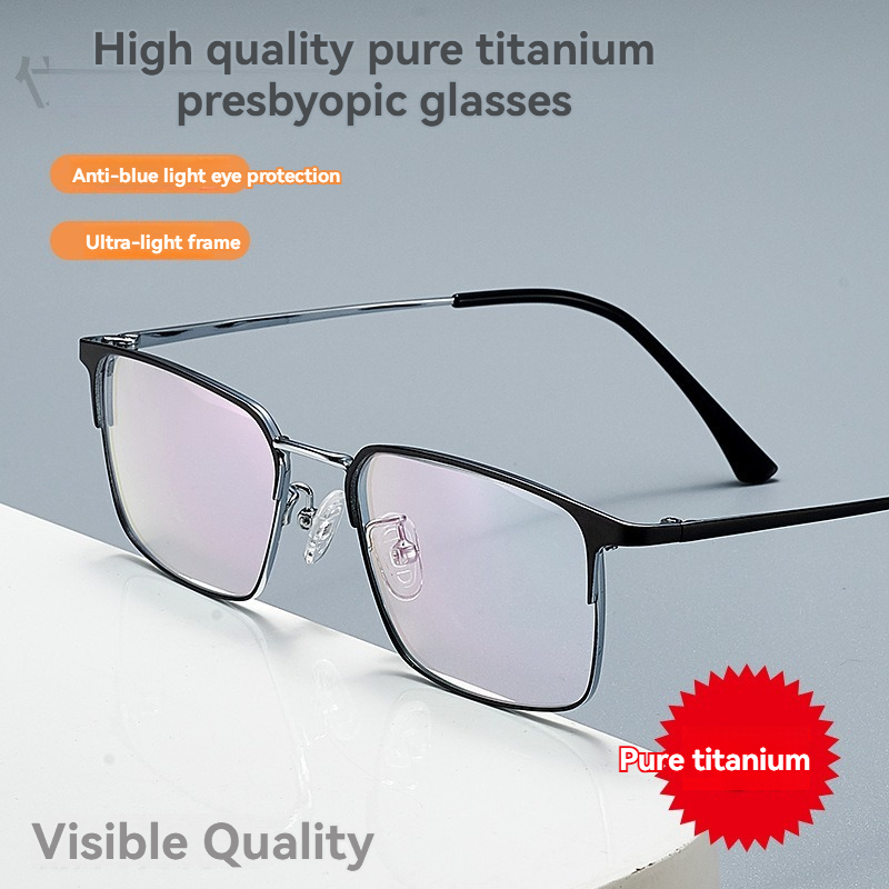 Multi Focus Reading Glasses Men Women Glasses Varifocal Square Anti ...
