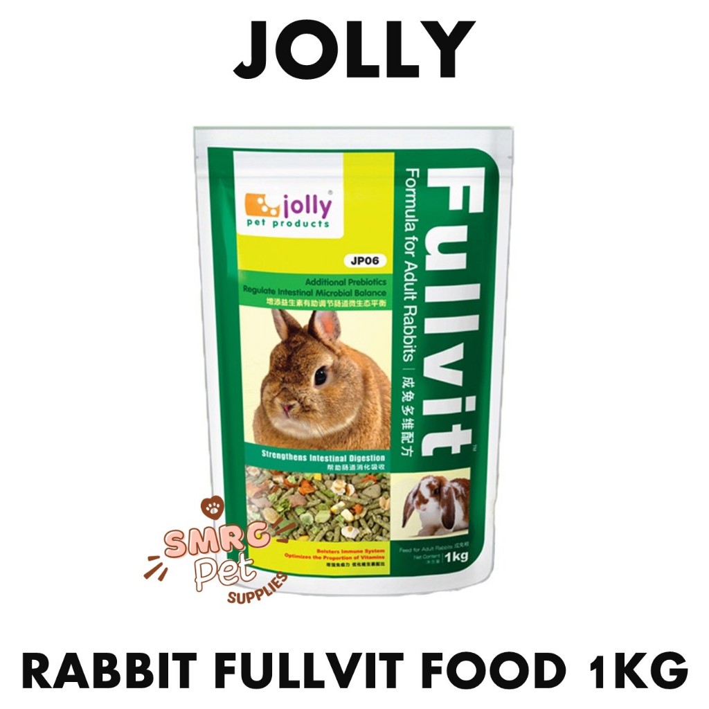 Pet Kingdom Jolly Rabbit Dry Food Fullvit Formula for Rabbits Food 1kg ...