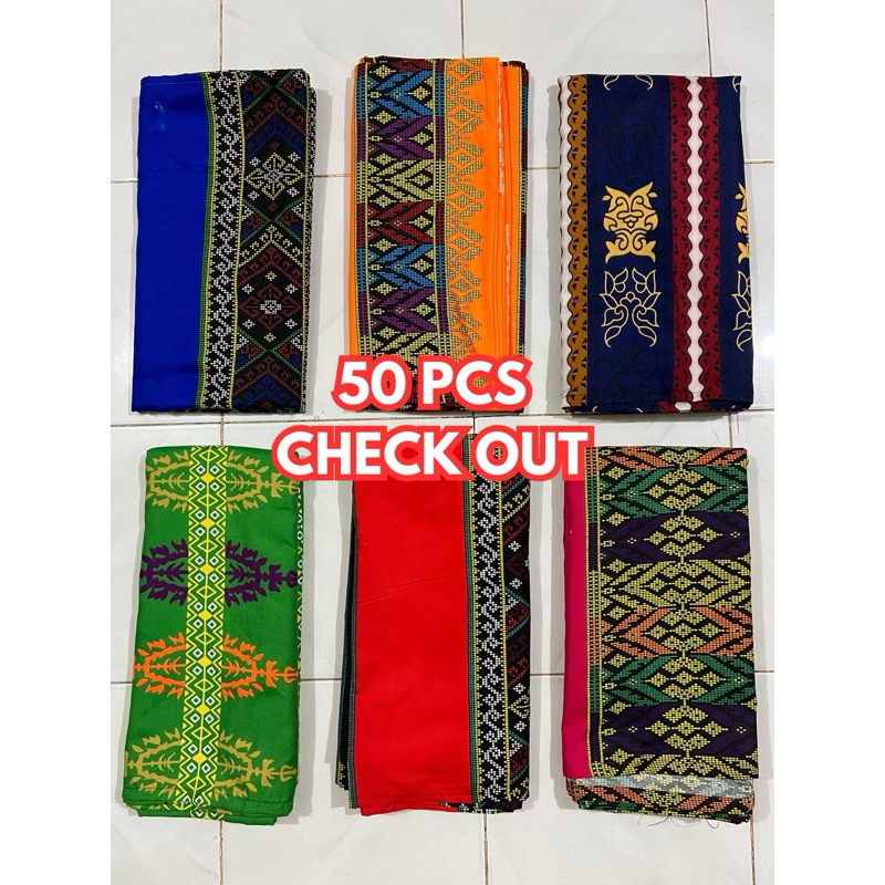 50PCS MALONG BATIK COTTON CHECK OUT ONLY | Shopee Philippines