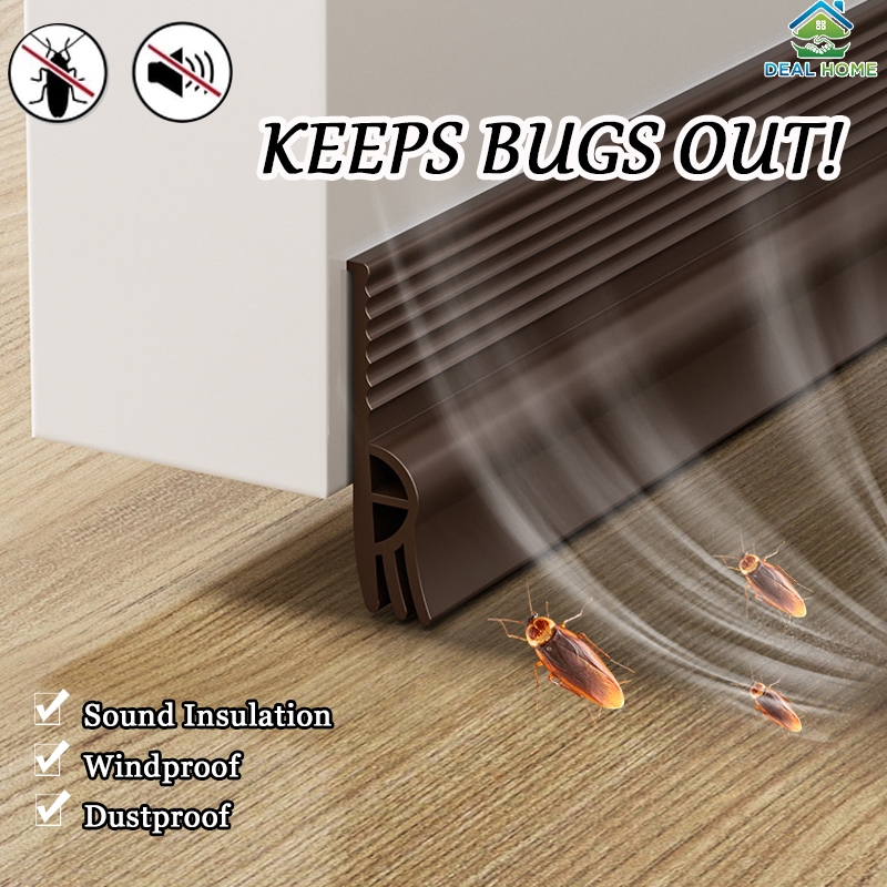 1M Door Bottom Seal Gap Stopper Strip Soundproof Windproof Self ...