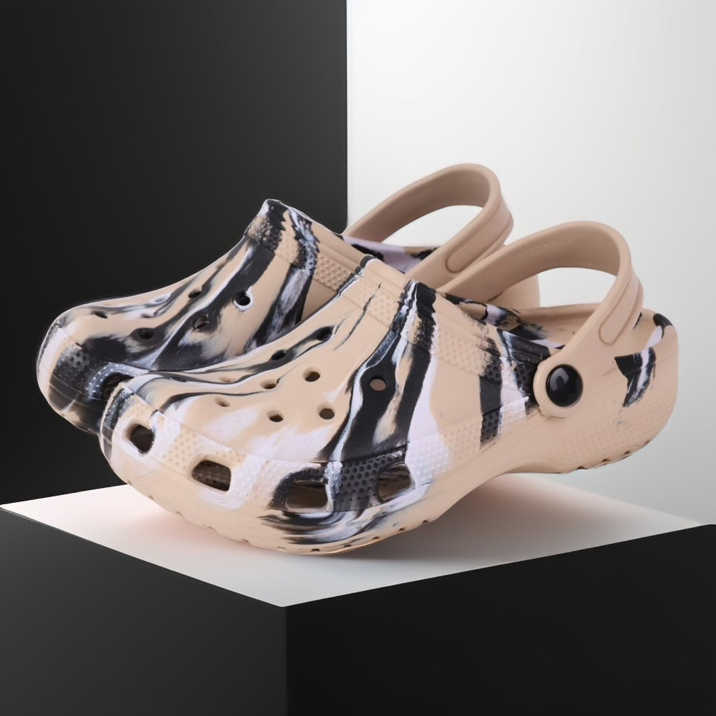 【sky】New men's summer outer wear hollow breathable toe-cap slippers ...