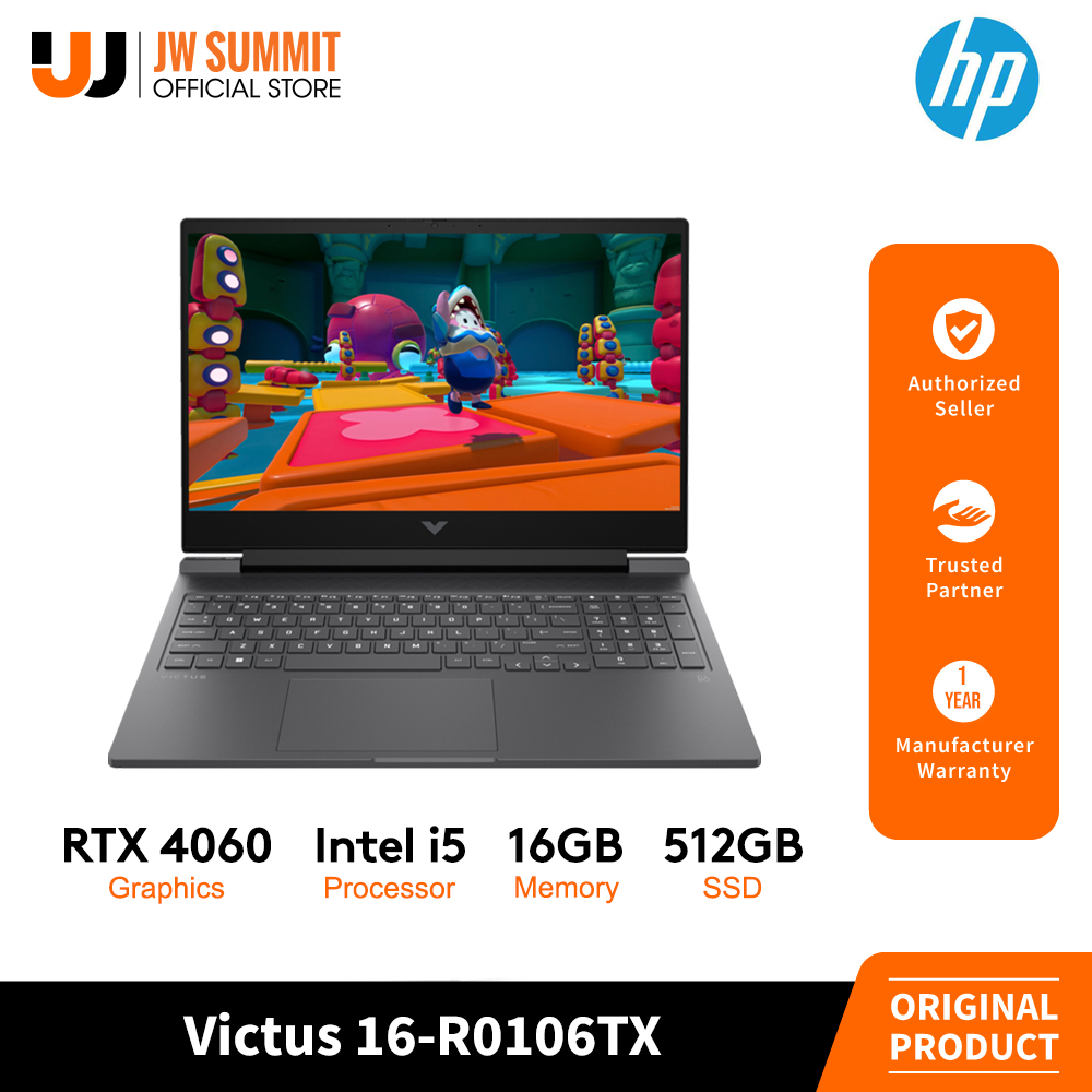 HP Victus 16-R0106TX 16" FHD Intel i5 16GB DDR5 512GB SSD RTX 4060 ...