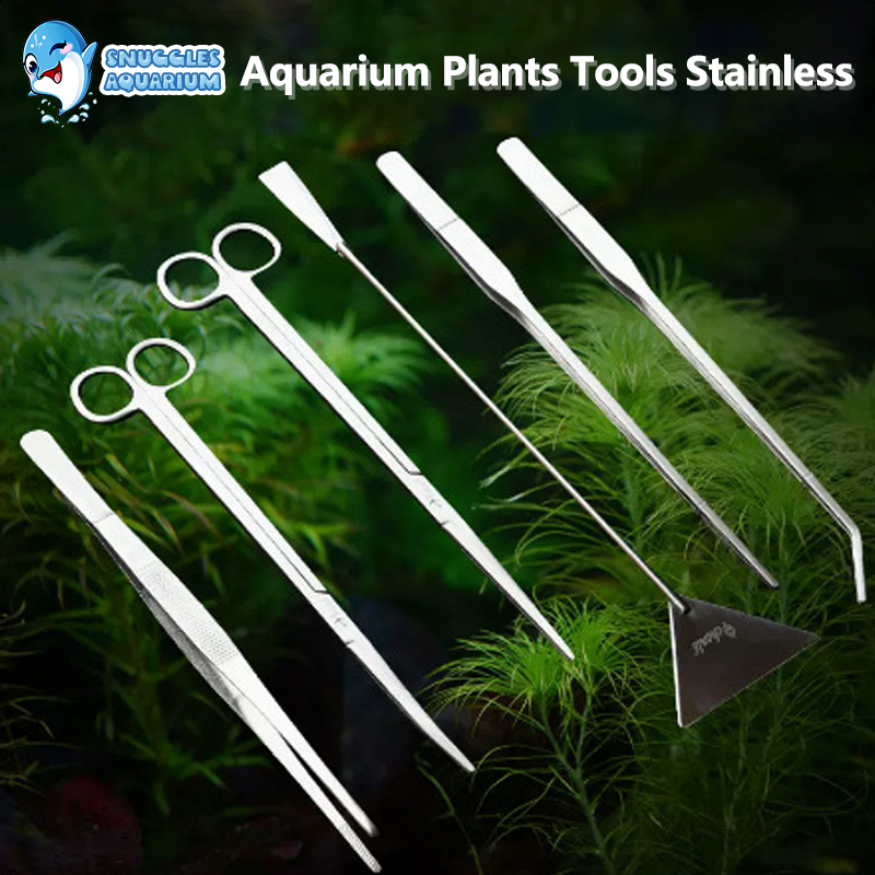 Aquarium Plants Tools Stainless Steel Tweezers Scissor Aquascaping ...