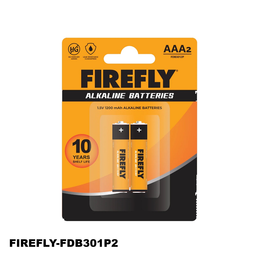 Firefly Alkaline Batteries 1.5V 1200mAh AAA Non-Rechargeable Disposable ...