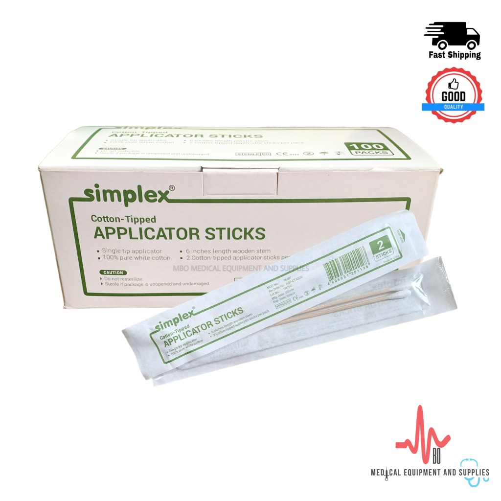 Simplex Cotton Tip Applicator - Small Tip 100packs/box (2pcs/pack ...
