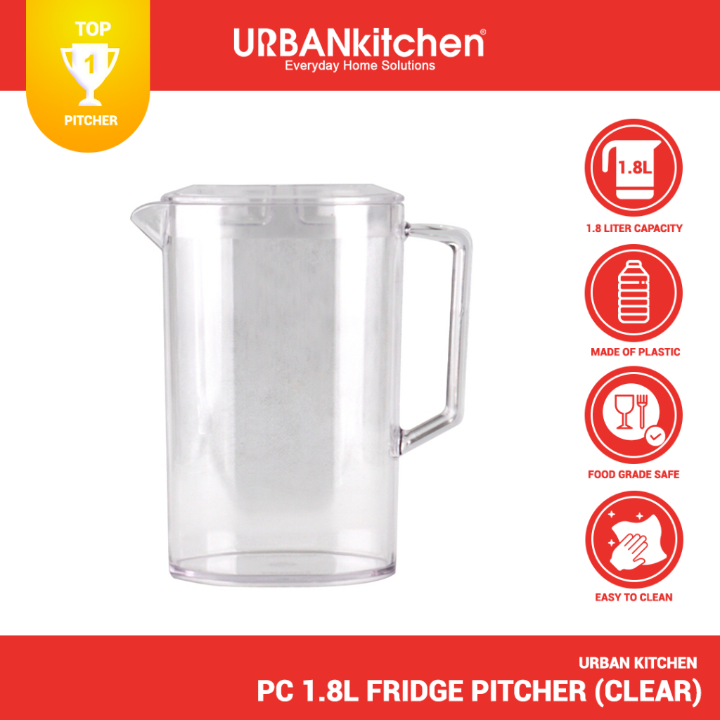 Urban Kitchen Pc 1.8L Fridge Pitcher - Clear | Shopee Philippines