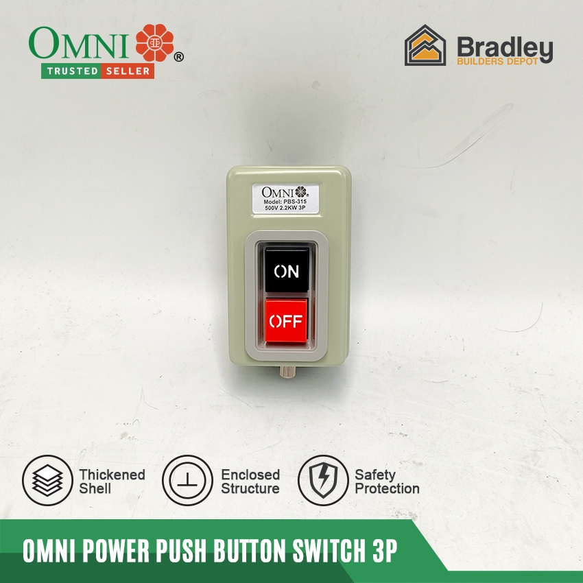 Omni Power Push Button Switch 3P (10A | 15A) | Shopee Philippines