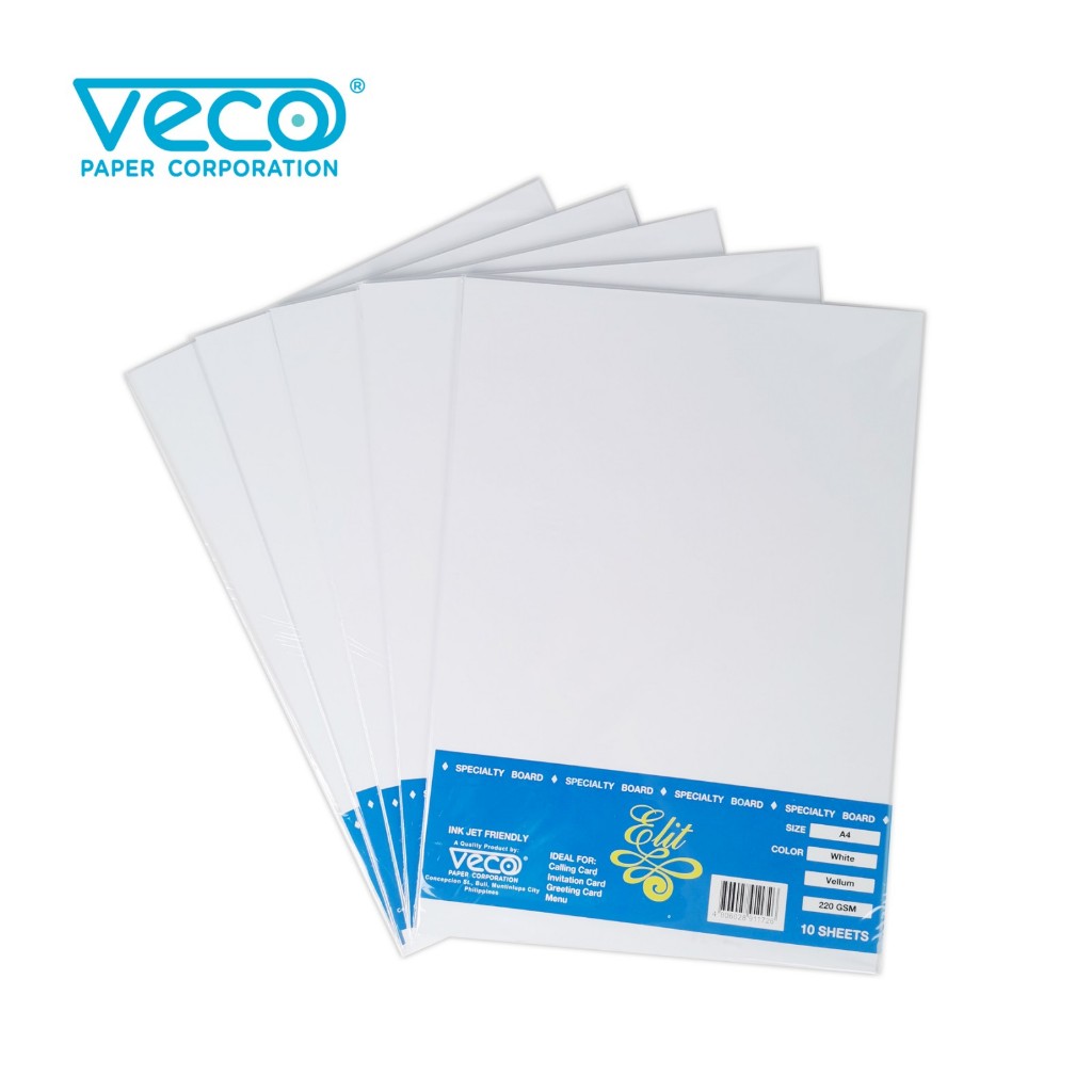Veco Vellum Elit Vellum Board White 220gsm (10sheets/set x 5sets ...
