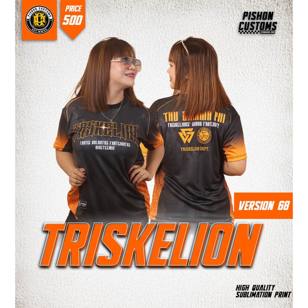 Triskelion V.68 Full Sublimation Frat Shirt | Shopee Philippines