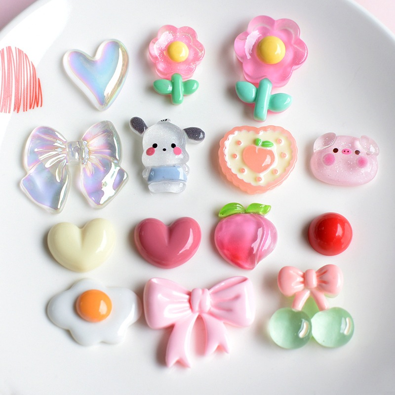 Lovely Flower Heart Jibbitz Charms Shoe Design Buckle Shoe Decor Clogs ...