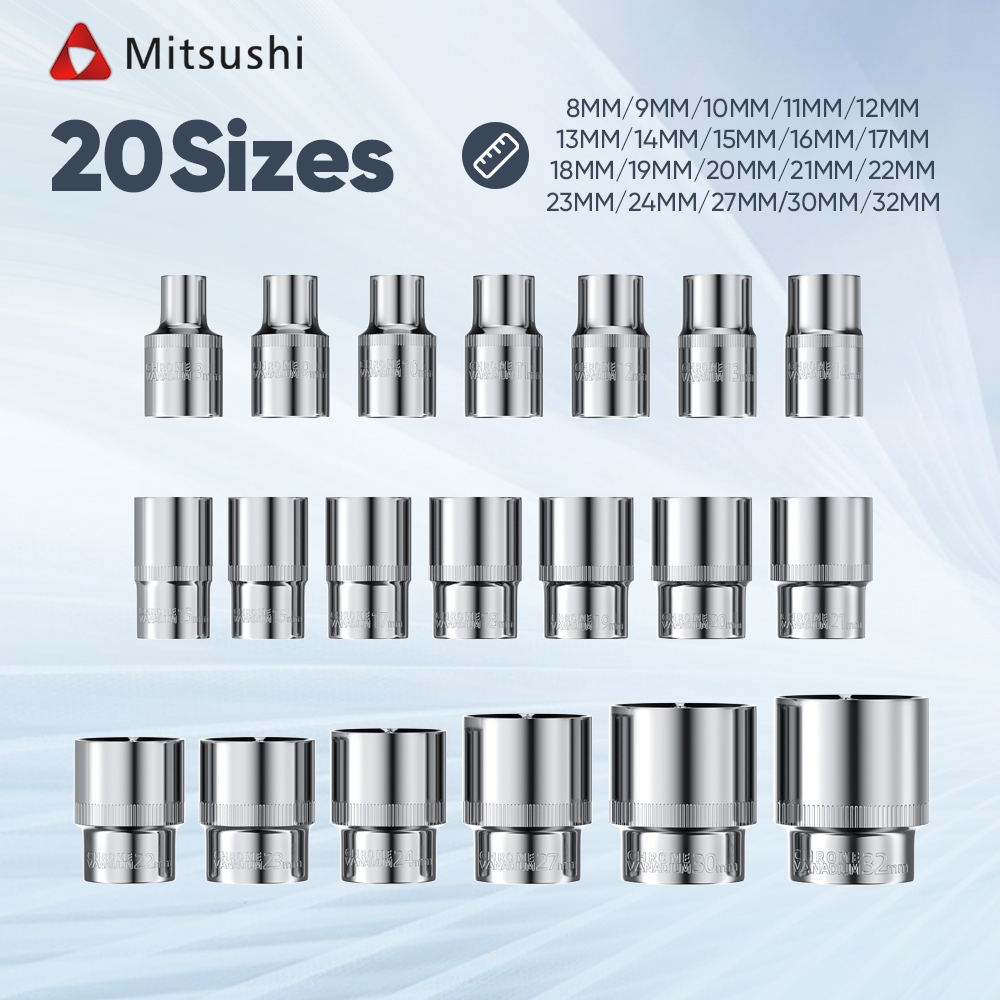 Mitsushi 8-32mm socket wrench 1/2 inch metric socket | Shopee Philippines