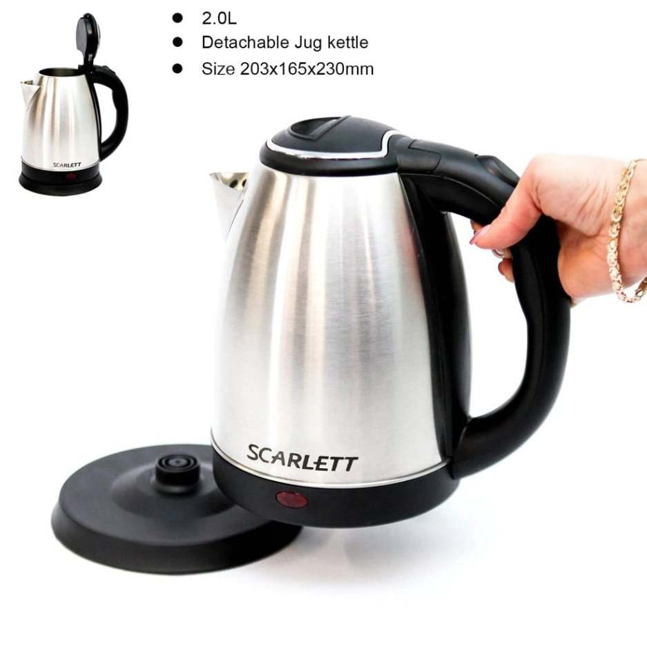2.0 Scarlett Stainless Steel Automatic Fast Boil Electric Kettle ...