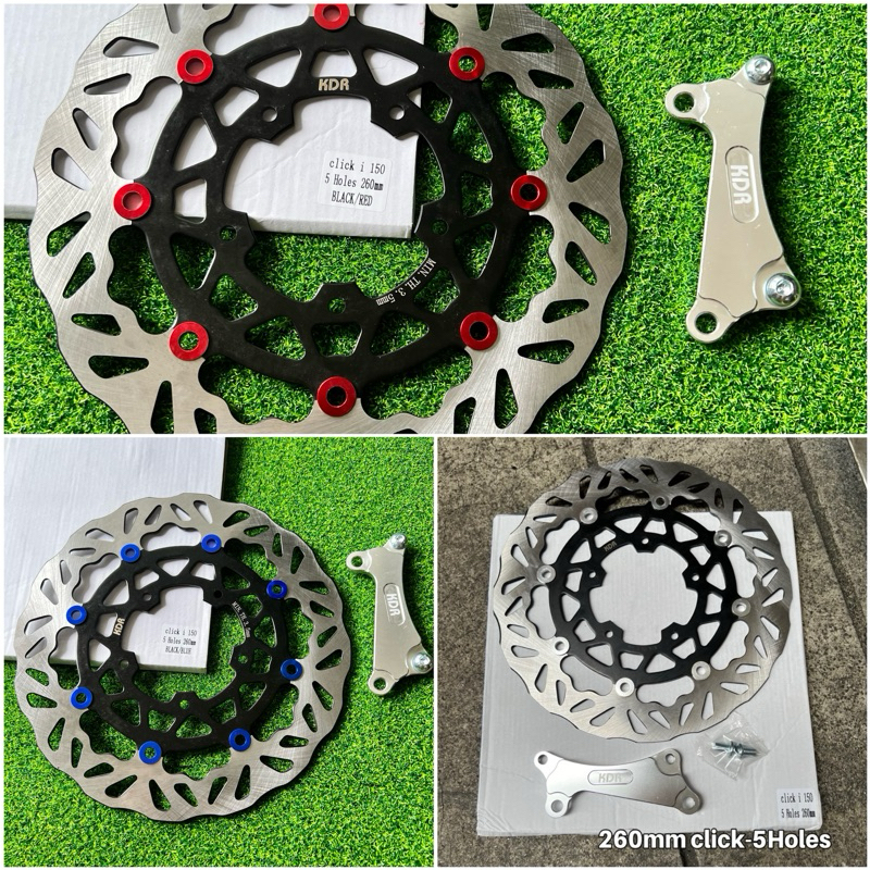4 or 5holes 260mm big disc brake click i 125 150 v1v2 V3 beat genio ...