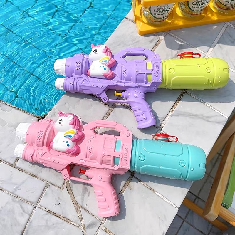 Cartoon Unicorn Double Nozzle High Pressure Water Gun for Kids Summer ...