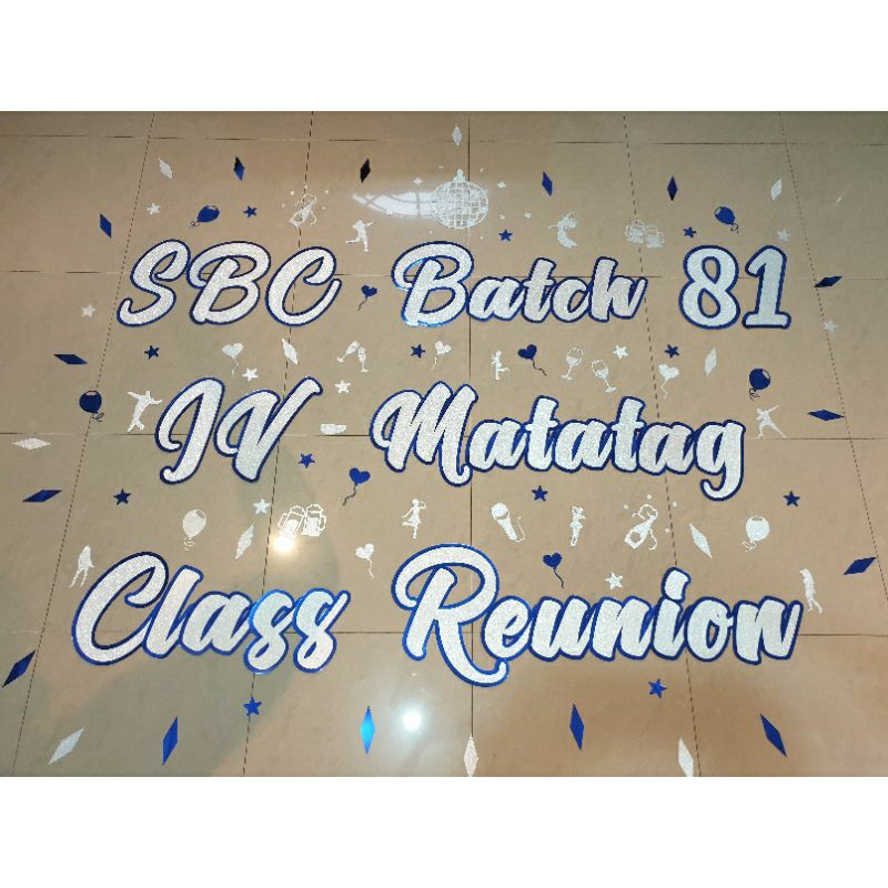 Class Reunion Personalized Lettering Backdrop Banner, Customized Name ...