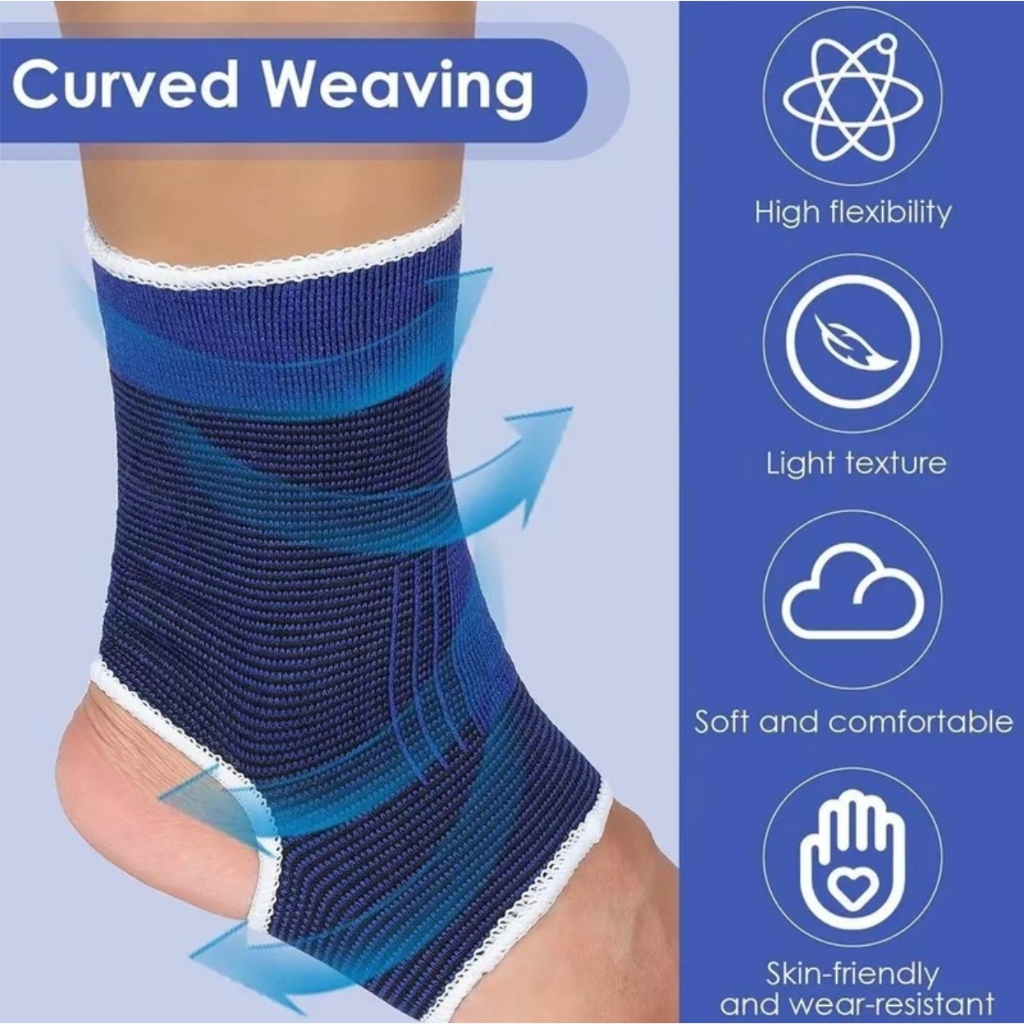 1 pair Outdoor sports knitted ankle protection breathable sports ...