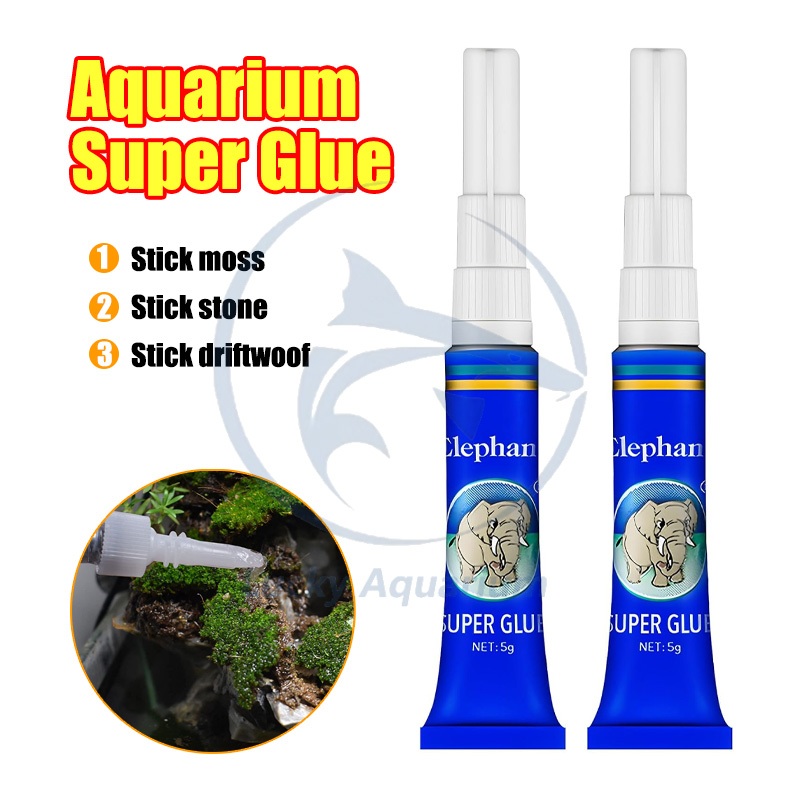 Water Plant Moss Aquarium Glue for Aquascape Plants Fish Tank Cyanoacrylate Adhesive Superglue ...