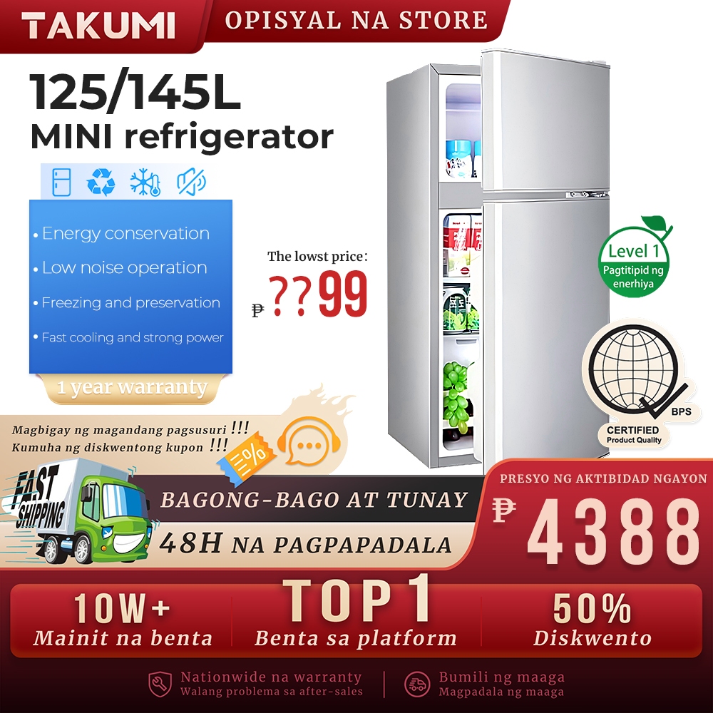 HANATEK Refrigerator Mini Refrigerator With Freezer 125L Save ...