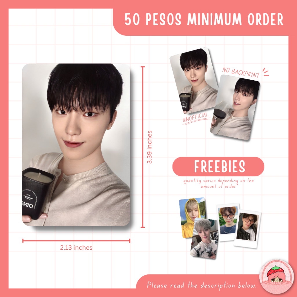 SEVENTEEN SVT DINO ARTIST MADE COLLECTION PC PHOTOCARD UNOFFICIAL ...