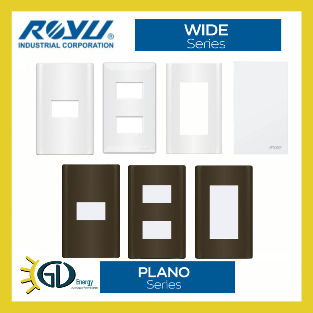 Royu Cover only Blank Plates 1gang 2gang 3gang for Wide Series And ...