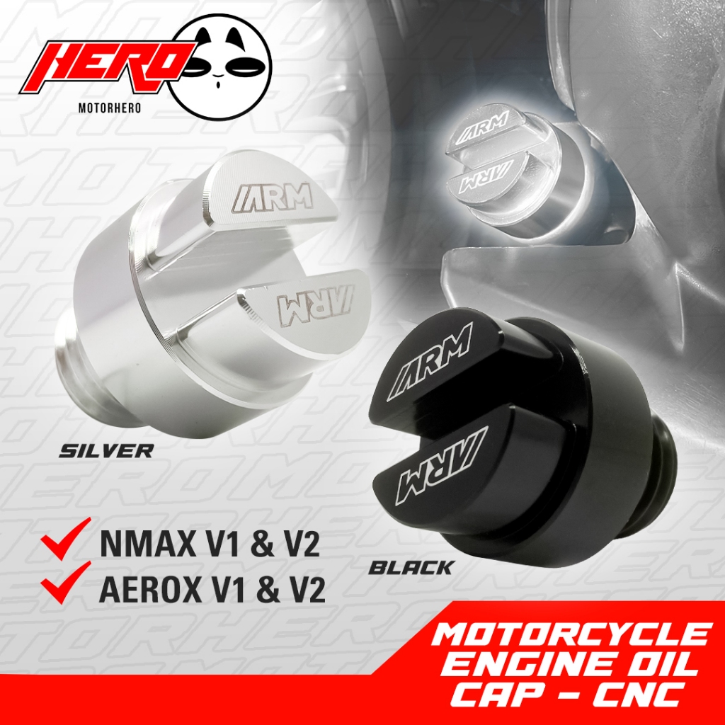 ARM Engine Oil Cap Full CNC Aluminum Alloy (All Yamaha) | Shopee ...