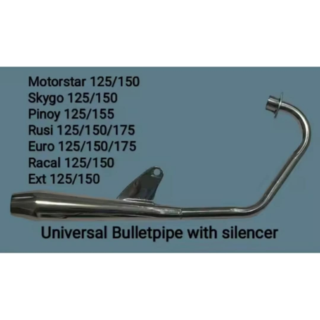Motorstar/Racal/Skygo/Pinoy/EXT - Universal - BulletPipe - Stainless ...