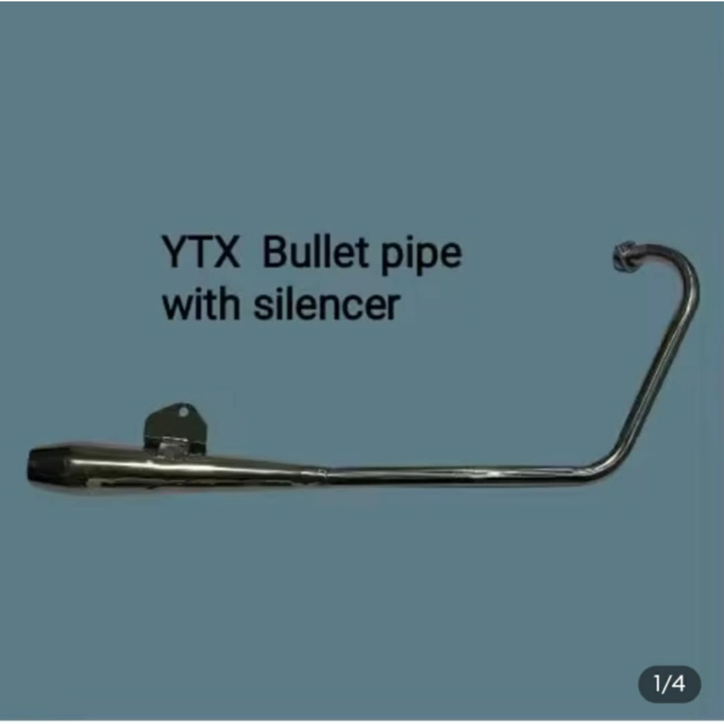 YTX BULLET PIPE - Stainless - Muffler - (Double Tube Elbow) (with ...
