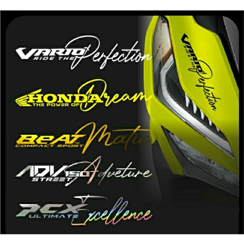 HONDA VARIO BEAT ADV PCX Sticker Fashion Design Automobile Vinyl ...