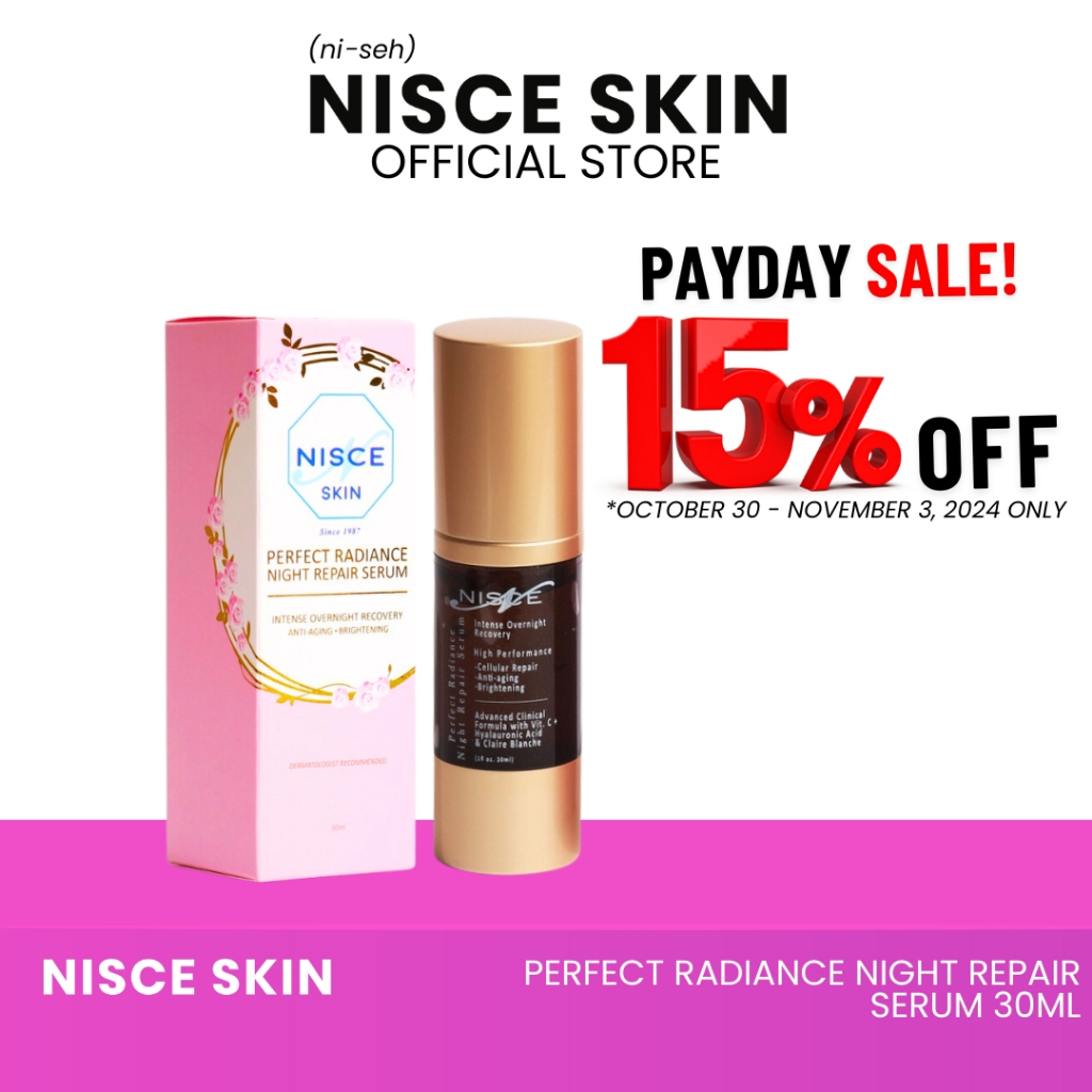 NISCE SKIN Perfect Radiance 7in1 Night Repair Serum 30ml | Shopee ...