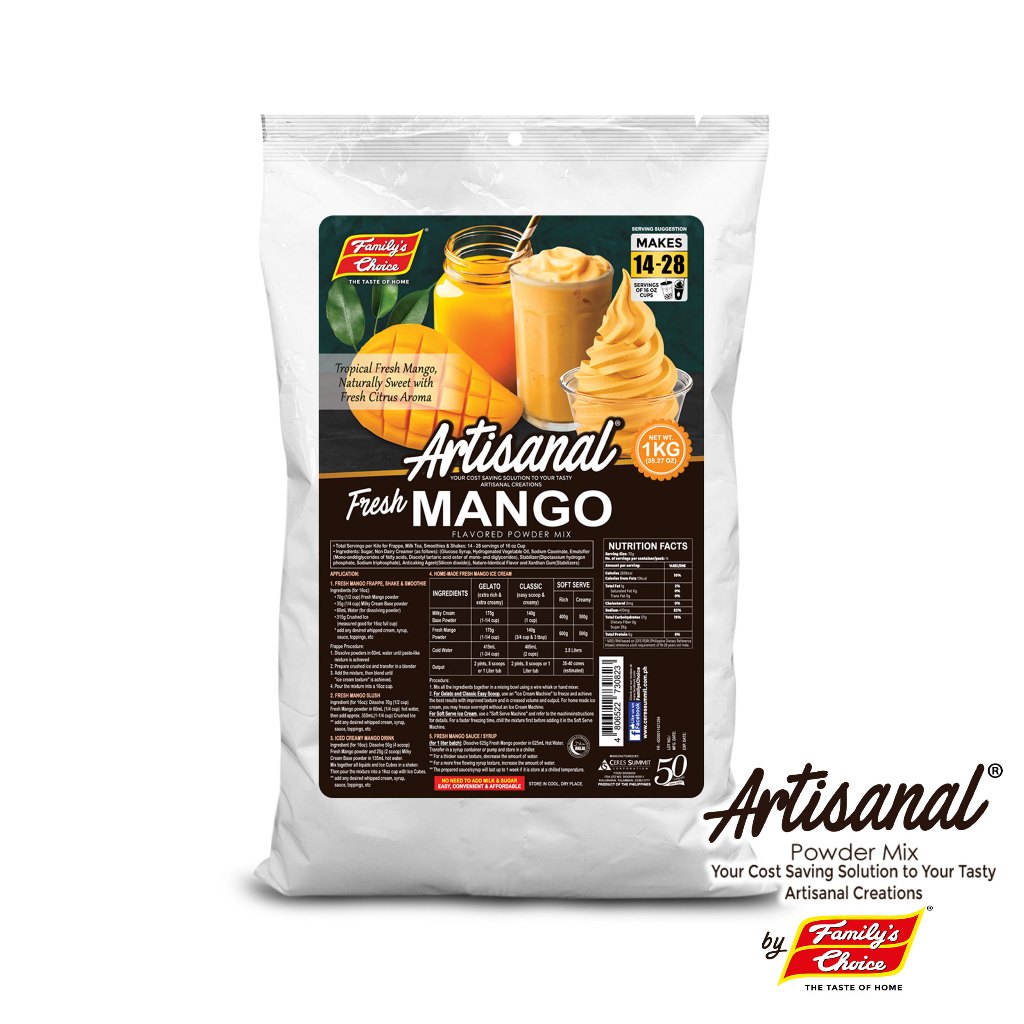 Artisanal Fresh Mango Powder Mix 1Kg | Shopee Philippines
