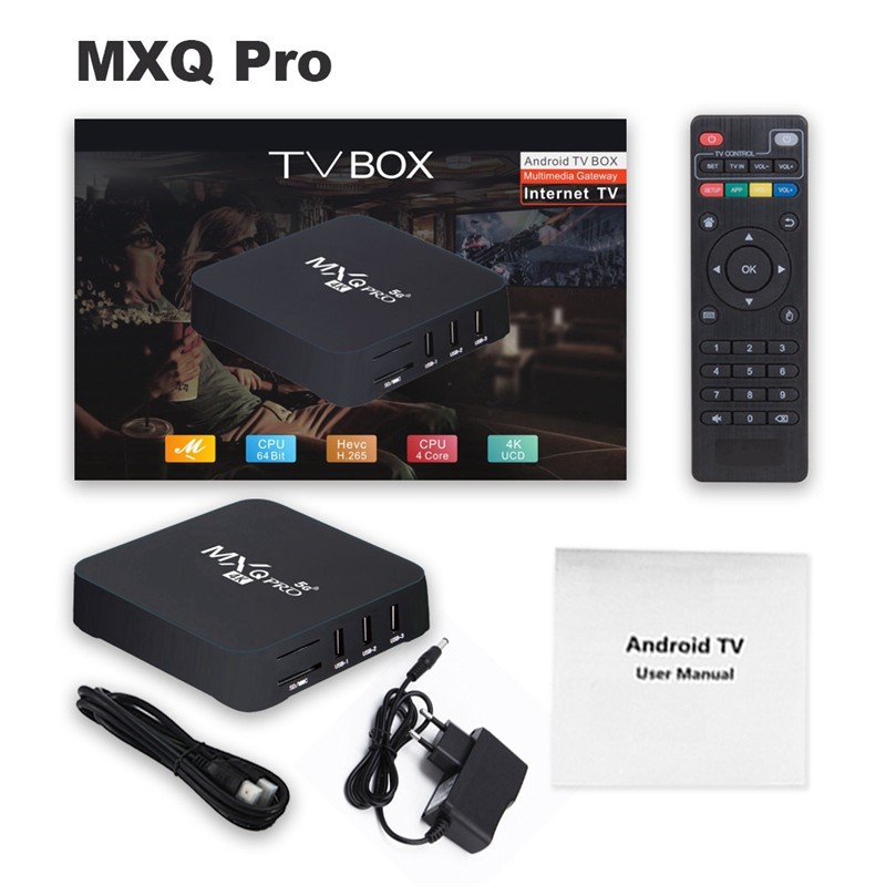 MXQ PRO 4k Smart TV BOX Android Wifi TV Box with Wireless i8 Mini ...