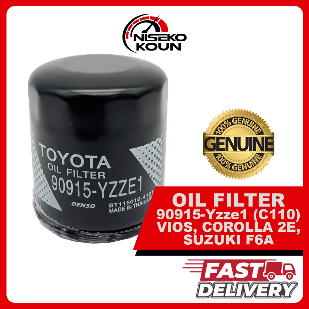 ORIGINAL TOYOTA OIL FILTER 90915-Yzze1 (c110) VIOS, ALTIS, AVANZA, WIGO ...