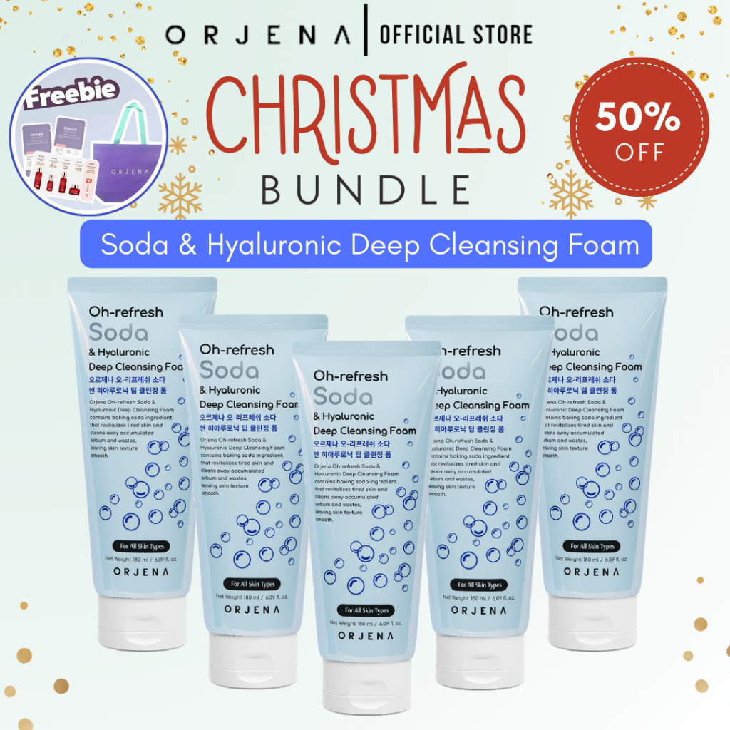 Orjena Oh-Refresh Soda & Hyaluronic Deep Cleansing Foam Bundle [ Deep ...