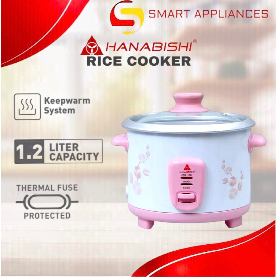 Hanabishi Automatic Rice Cooker 1.2 Liters(6 cups) HRC-12G | Shopee ...