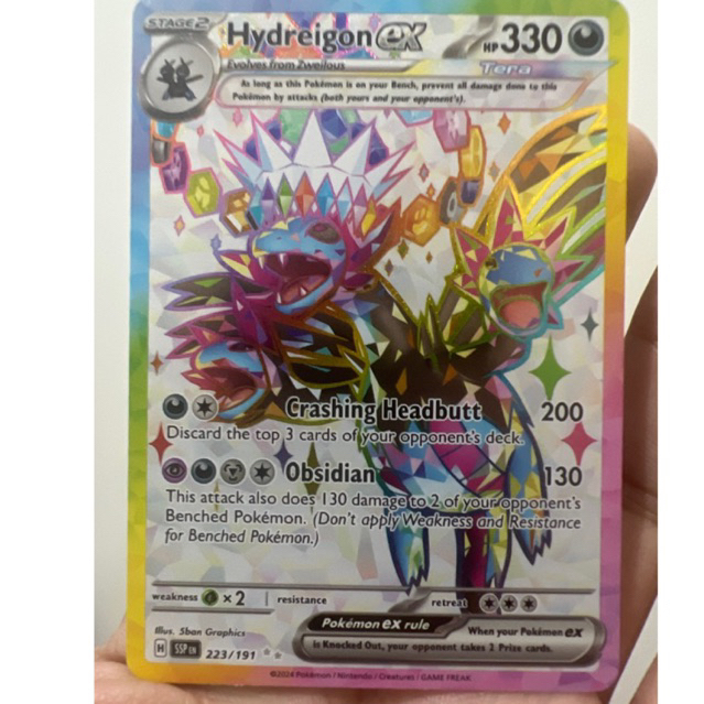 Hydreigon ex - 223/191 - Full Art Secret Rare Scarlet & Violet: Surging ...