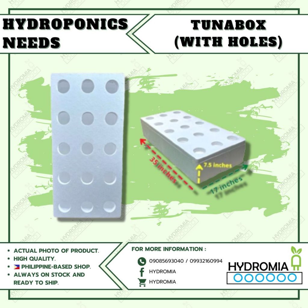 TUNA BOX FOR HYDROPONICS WITH HOLES | Shopee Philippines