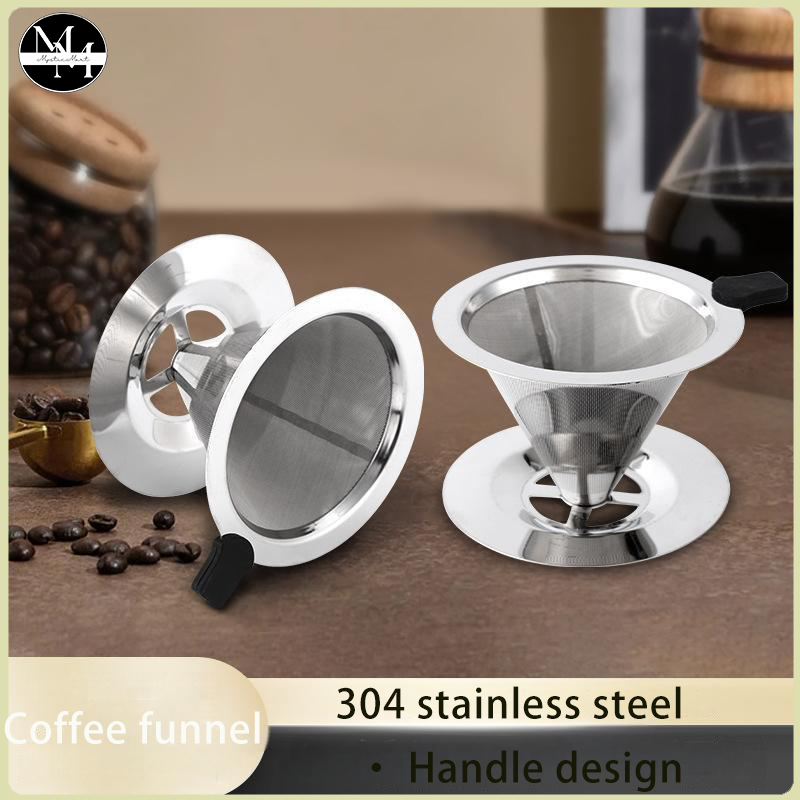 Reusable coffee filter holder stainless steel pour over brew drip ...