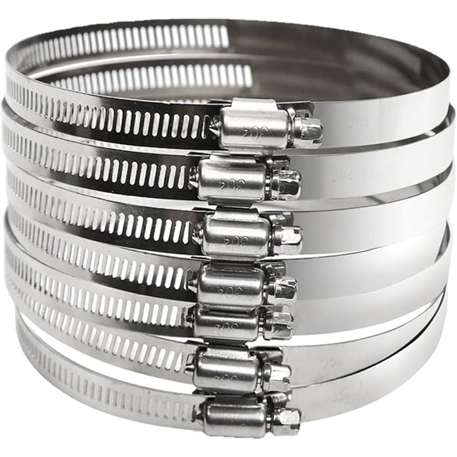 1200 PCS GI HOSE CLAMP SIZE 4 INCH (90MM-110MM) | Shopee Philippines