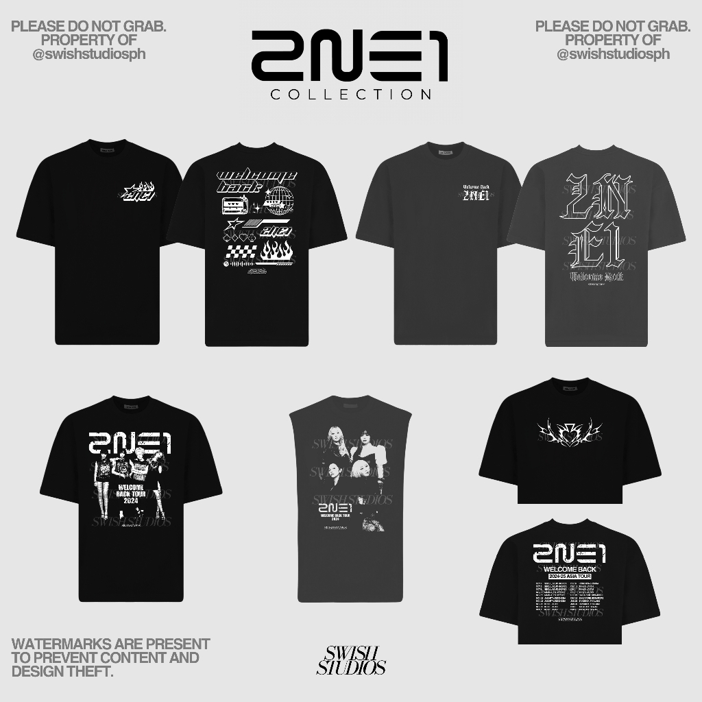 2NE1 CONCERT KIT - 2NE1 SHIRT - FAN-MADE MERCH - CONCERT MERCH - 2NE1 ...