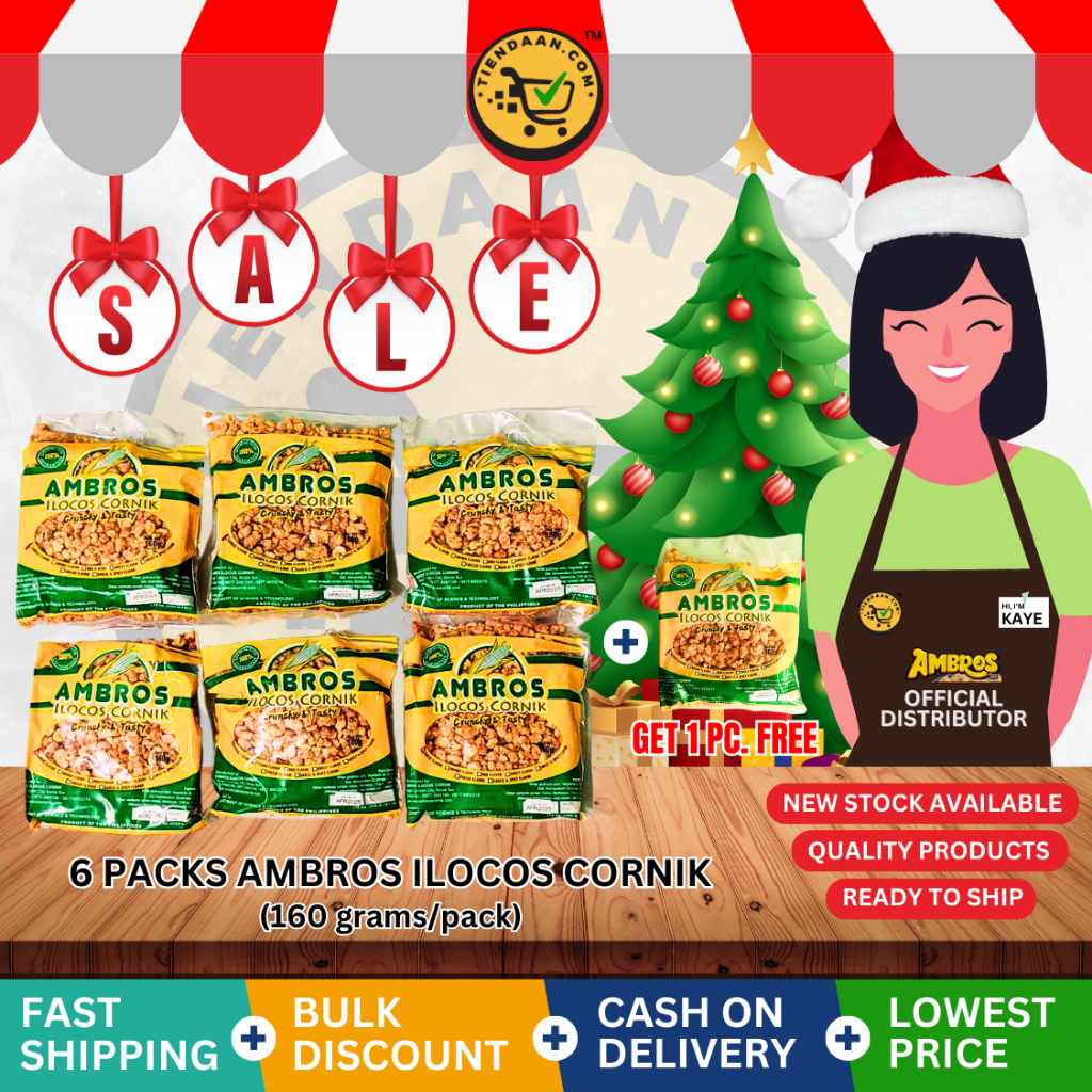 Ilocos Ambros Cornik Chichacorn 6 packs (160 grams) + 1 Free Cornick ...