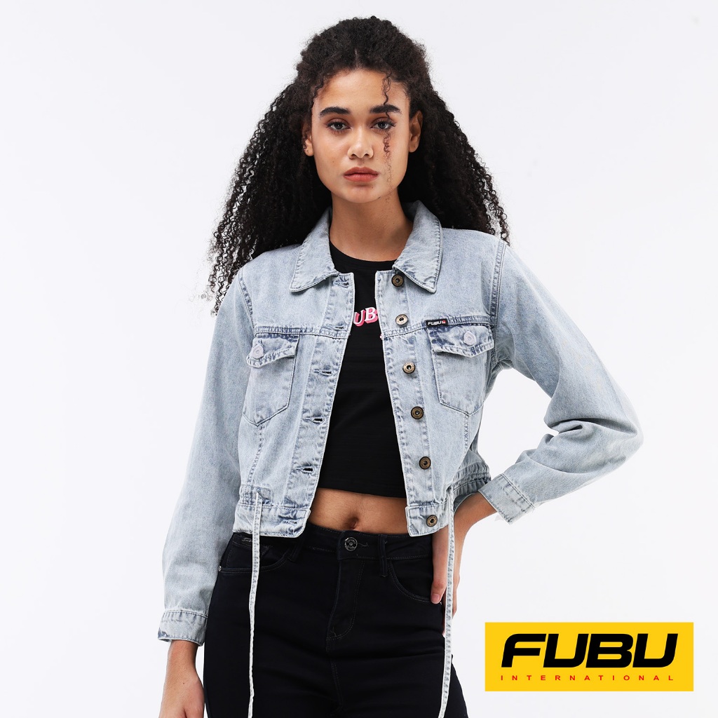 Fubu Girls Denim Crop Top Jacket QGT17-0064 | Shopee Philippines