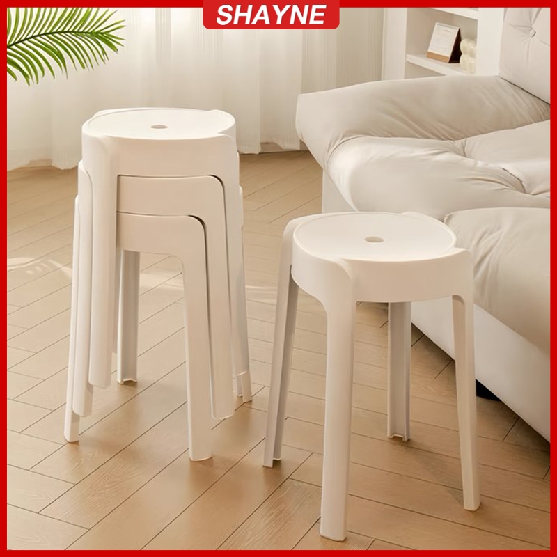 Thickened Plastic Stool Chair Stackable household stool High Quality ...